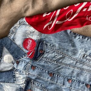 Desigual | Jackets & Coats | Desigual Coca Cola Denim Jacket With Red ...